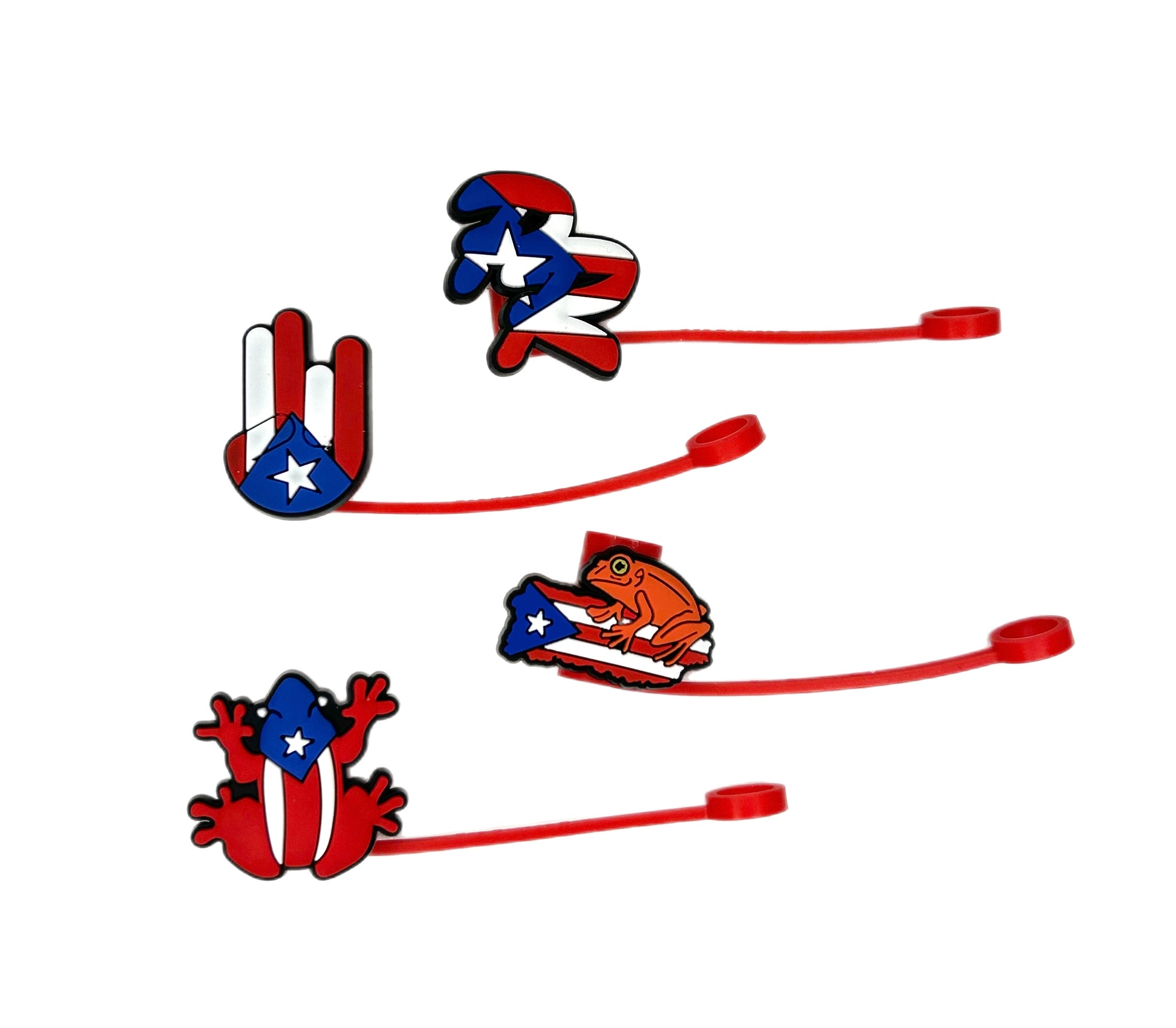 Puerto Rico Straw Toppers – Luna Legend Designs